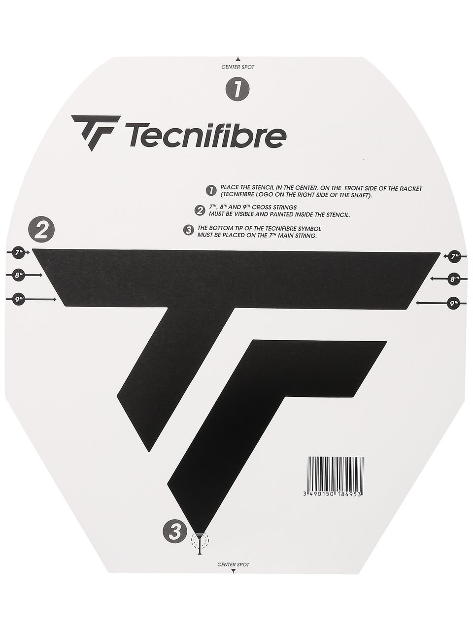 Tecnifibre Plastic Stencil | Total Pickleball Australia